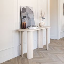 109854 - Risan Console Table Whitewashed