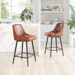 109972 - Keppel Swivel Counter Stool Brown
