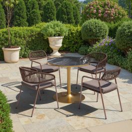 704216 - Batu Dining Table Black & Gold