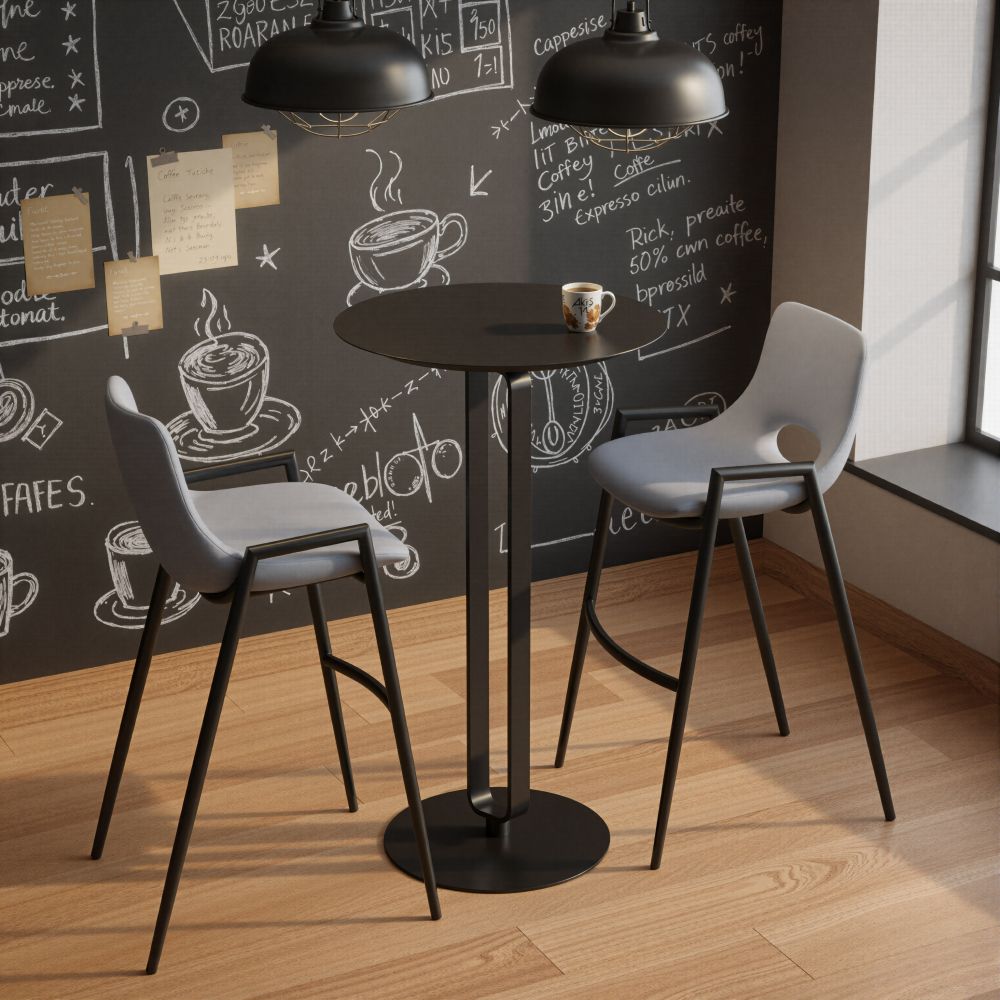 110317 - Derry Bar Table Black